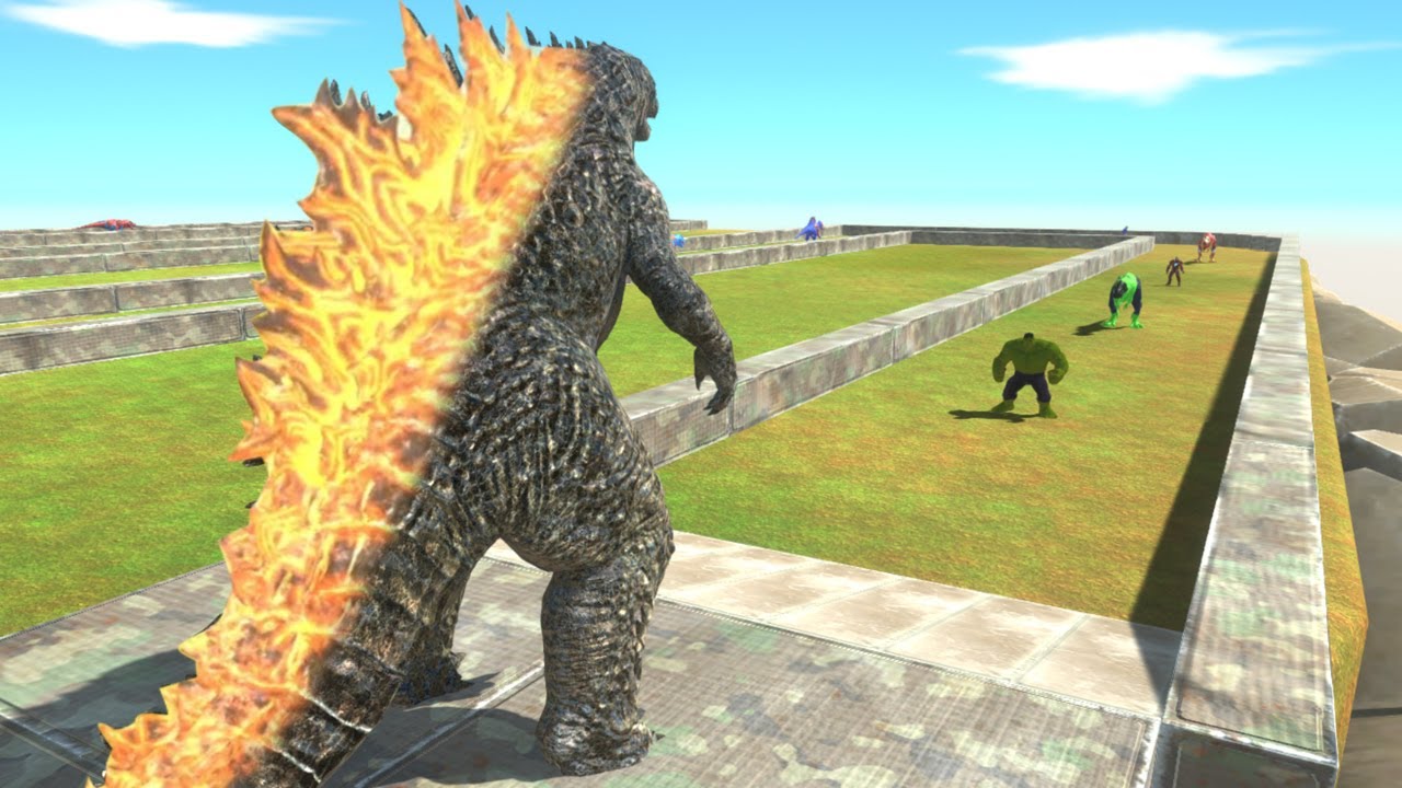 New Godzilla Death Run Tour - Animal Revolt Battle Simulator - YouTube