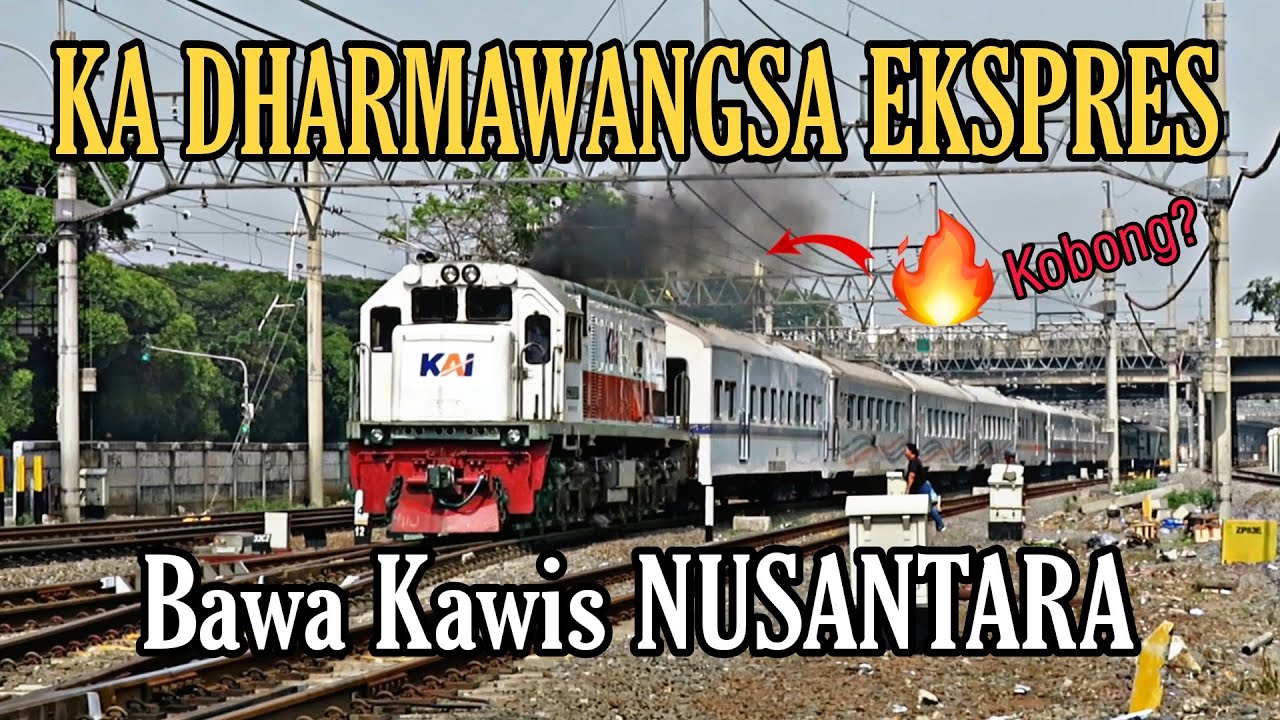 KERETA API DHARMAWANGSA DARI JAKARTA KE SURABAYA BAWA KERETA WISATA ...