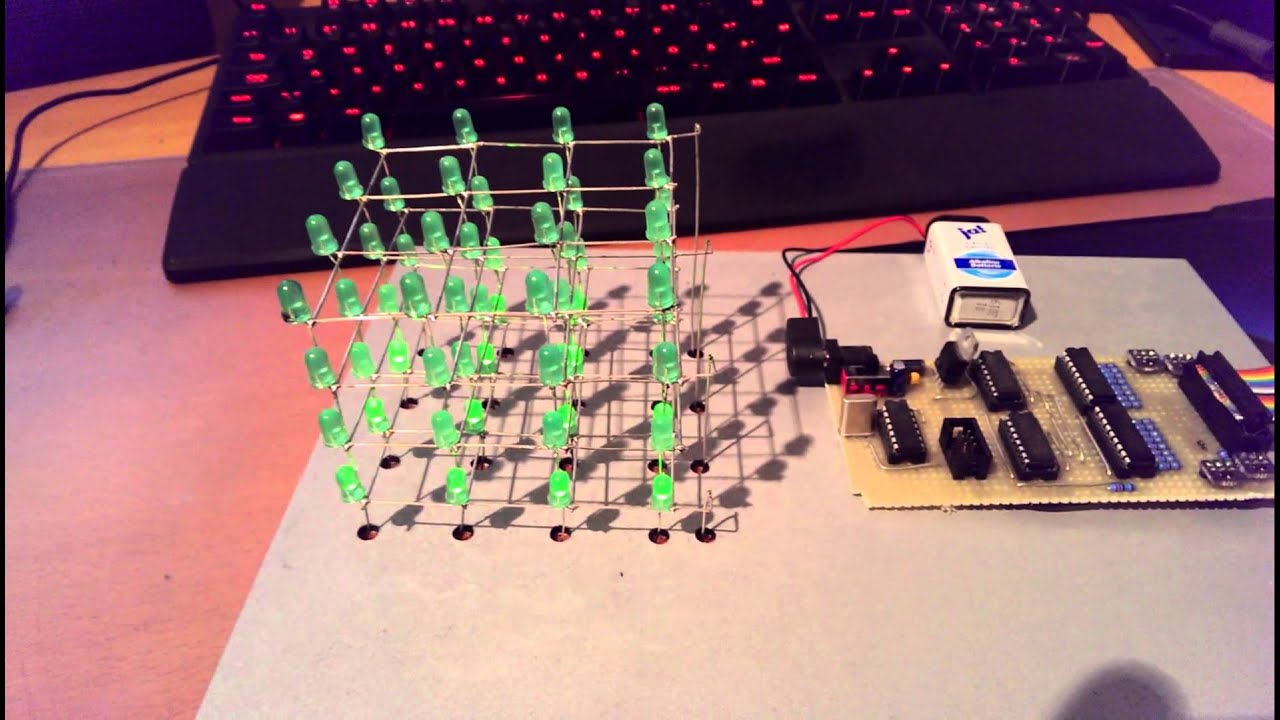 LED Cube new Animation - YouTube