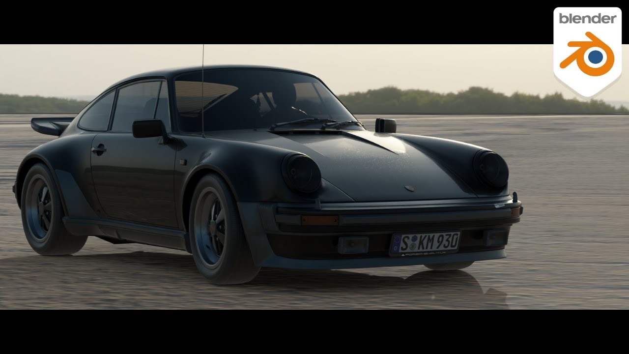 Porsche 911 Turbo Car Animation - Blender - YouTube