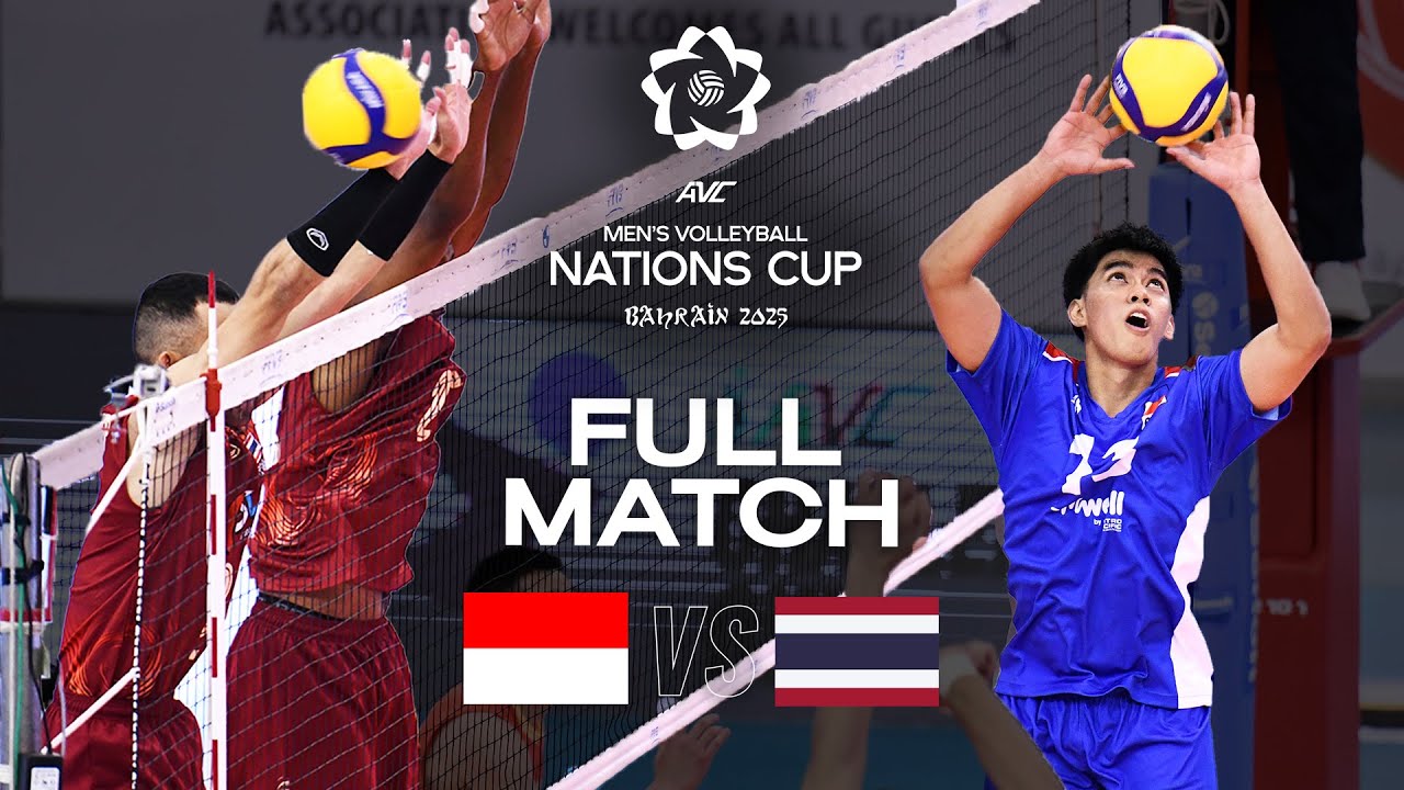 Indonesia vs. Thailand - Pool Play | AVC Men's Nations Cup 2025 - YouTube