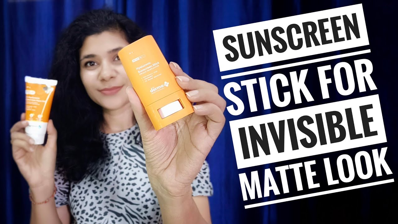 How to reapply sunscreen outside | the derma co sunscreen stick with ...