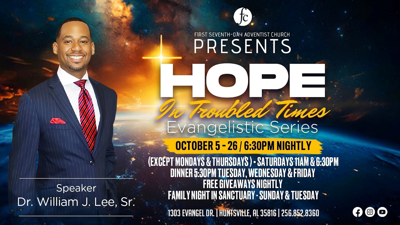Evangelistic Series 10/06/2024 - "One Life That Changed The World" -Dr ...