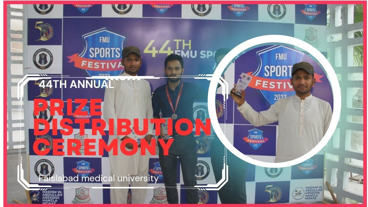 Prize distribution ceremony at PMC.Mjhy 2 shields Mili.Best performance ...