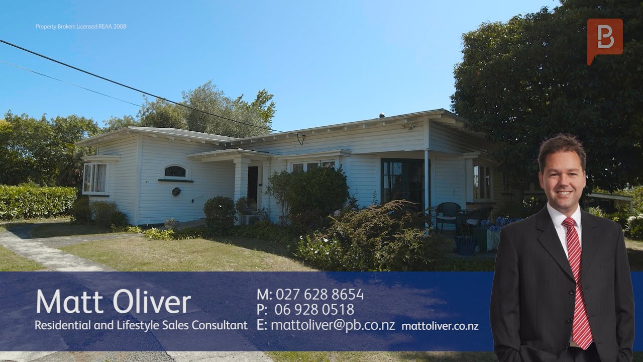 21 Domain Road, Waipawa - YouTube