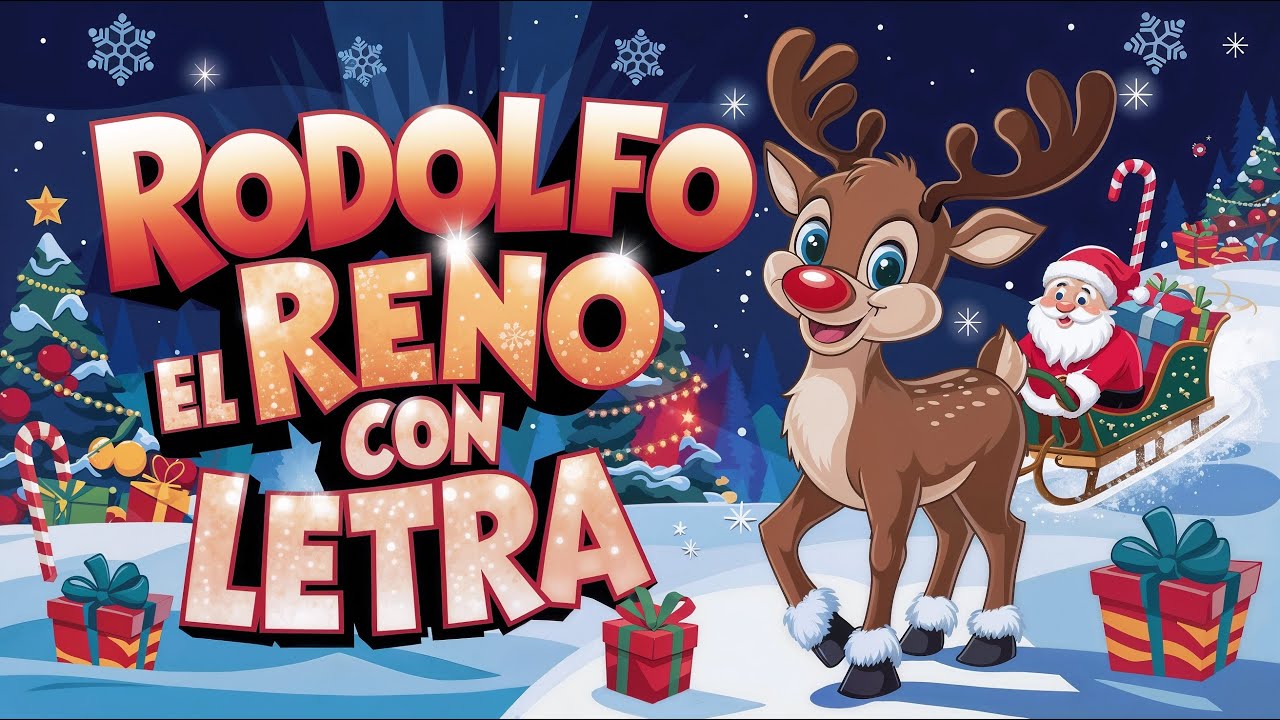RODOLFO el RENO LETRA | Villancicos Navideños en letra | Villancicos ...
