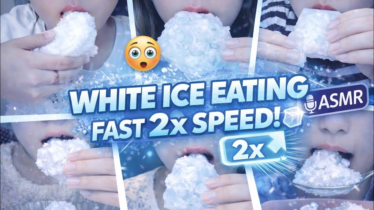 ️ ️Crunchy White Ice Eating ️ ️/#viralvideo #iceeating #frezzerfrost # ...