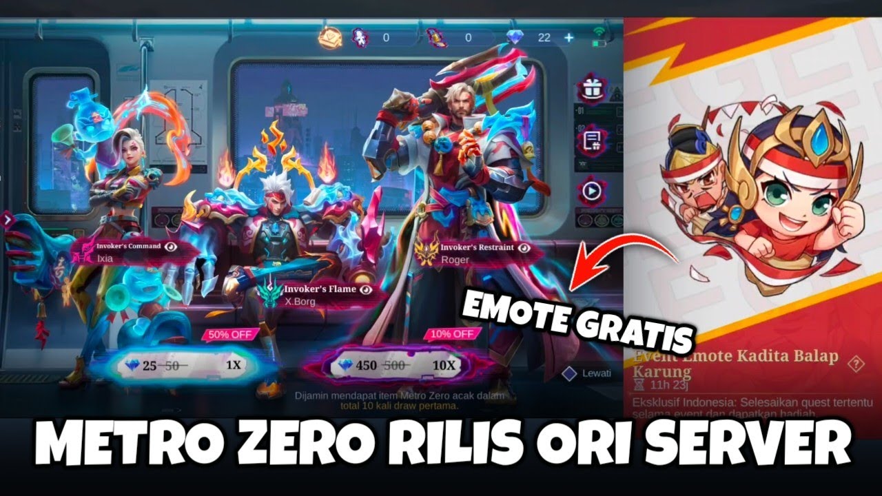 AKHIRNYA SKIN METRO ZERO RILIS ORI SERVER & TIPS HEMAT DAPAT 2 SKIN ...