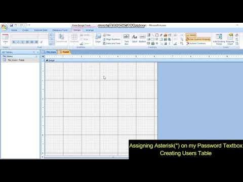 How to Assign an Asterisk on my Password Textbox - YouTube