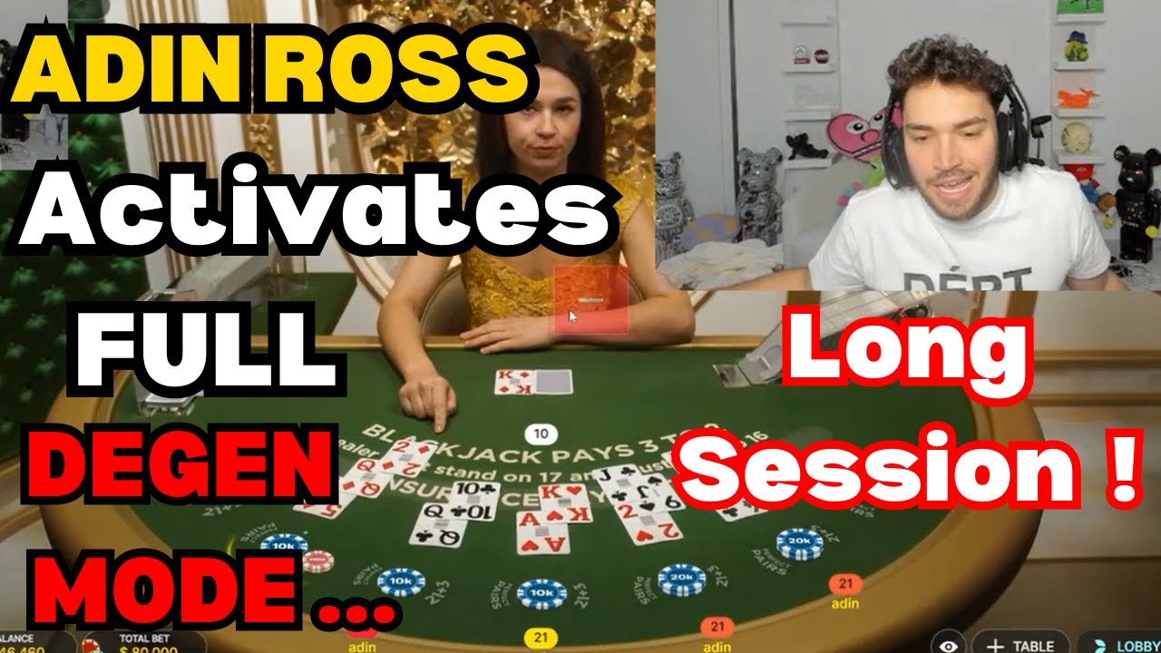 Adin Ross Turns FULL DEGEN Mode ON ( Blackjack & Sweet Bonanza buys ...