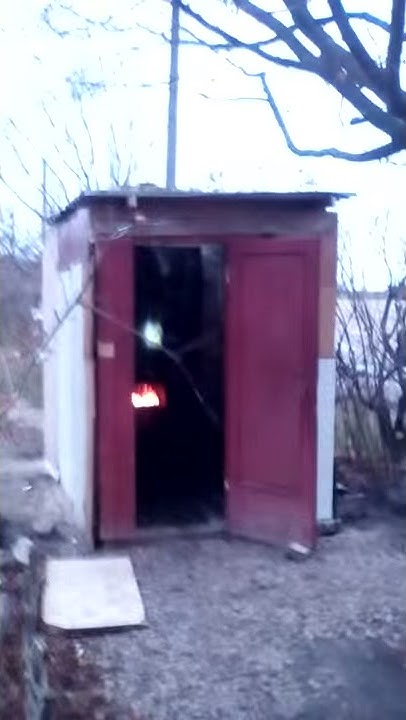 Титан - дровяной нагреватель воды в работе. - YouTube