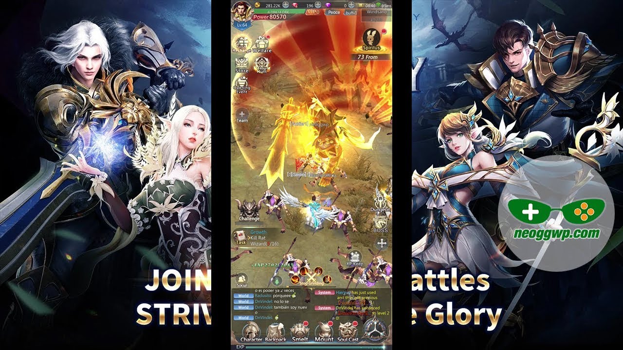 Strive for Glory (Official) (Android iOS APK) - Idle MMORPG Gameplay ...