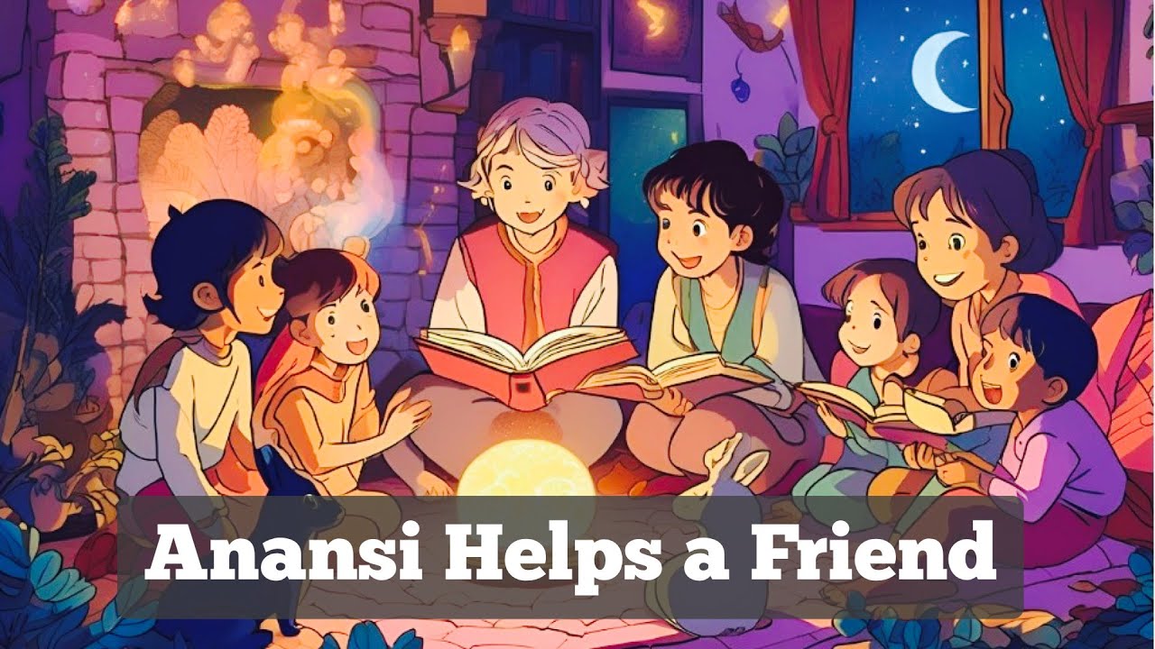 Anansi Helps a Friend | Read It Yourself | Level 1 | Easy Short Kids ...