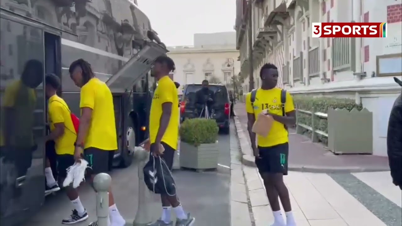The Black Stars🇬🇭 head out for their final training session ahead of ...