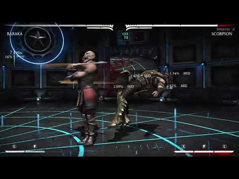 MKX Baraka Combos (Mods) - YouTube