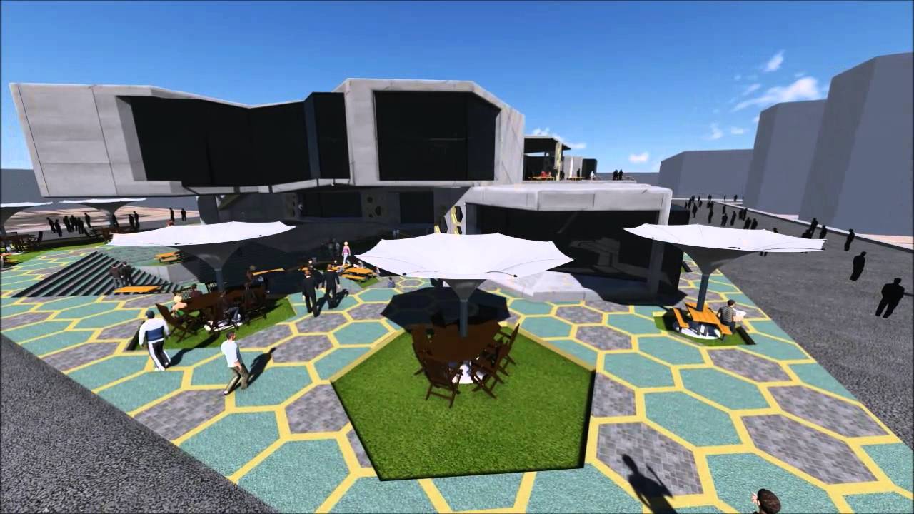 U O T Youth Center (Architecture Visualization) - YouTube