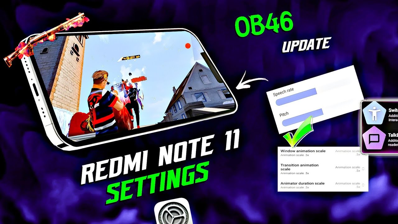 Redmi Note 11 free fire sensitivity setting⚙️ | free fire headshot ...