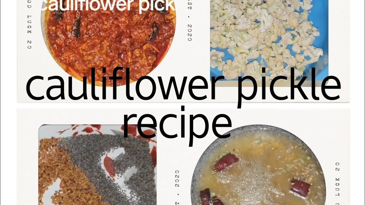 Gobi ki Achaar | फूलगोभी की अचार | cauliflower pickle recipe - YouTube