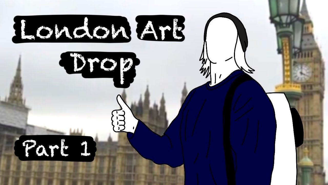 I gave away 35 paintings in LONDON (PART 1) - Zachary Rutter Art - YouTube