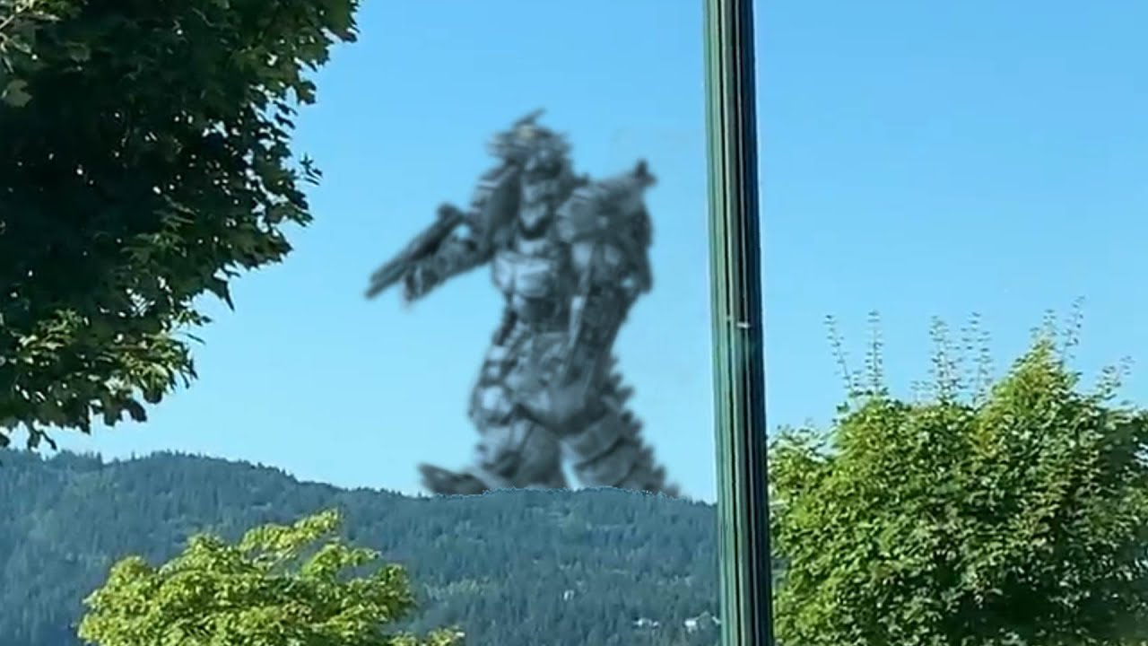 Mechagodzilla sighting real life - YouTube
