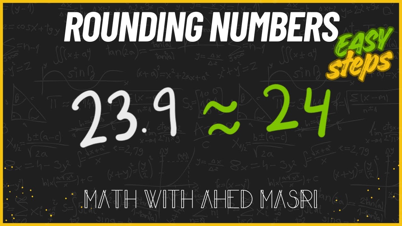 How to Round Numbers the Easy Way (Simple Rule!) - YouTube