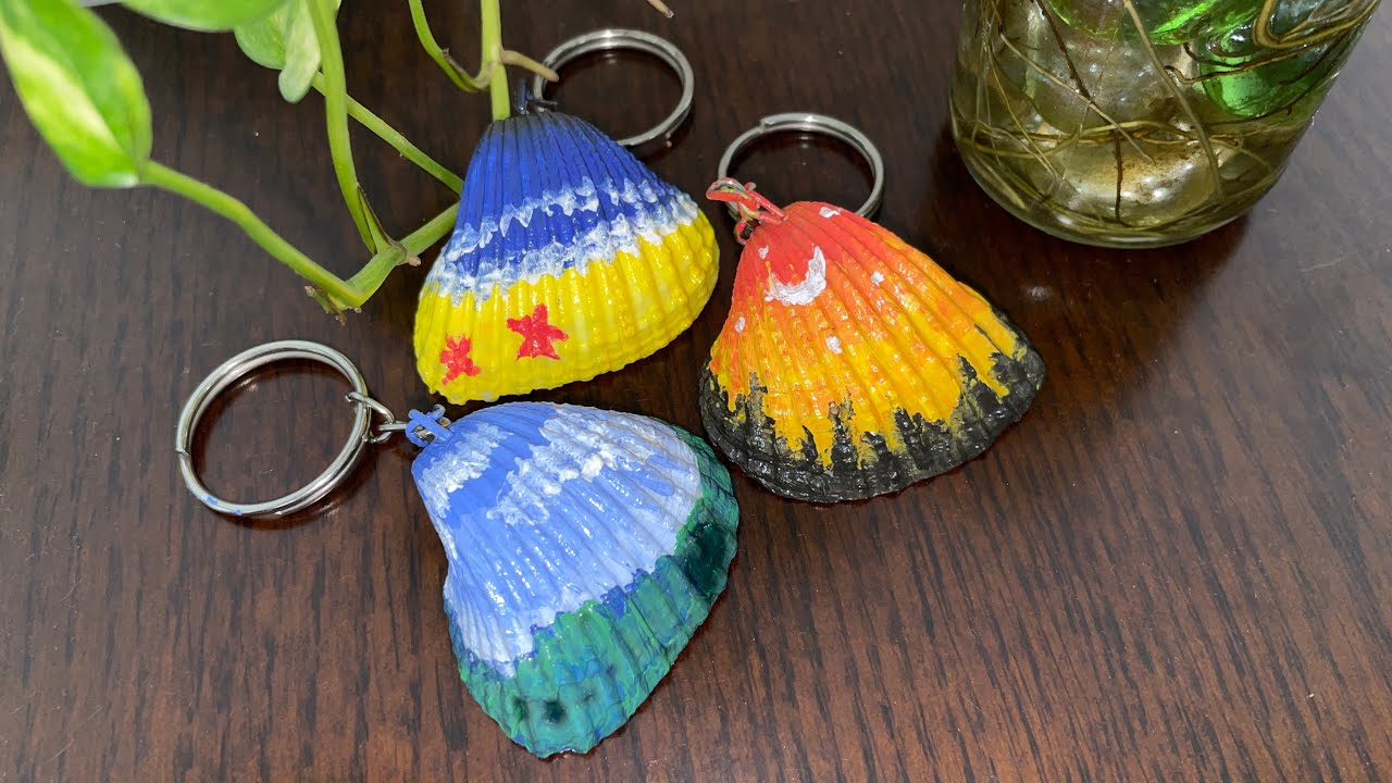 Painting on Seashells| Easy acrylic painting ideas for beginners ...