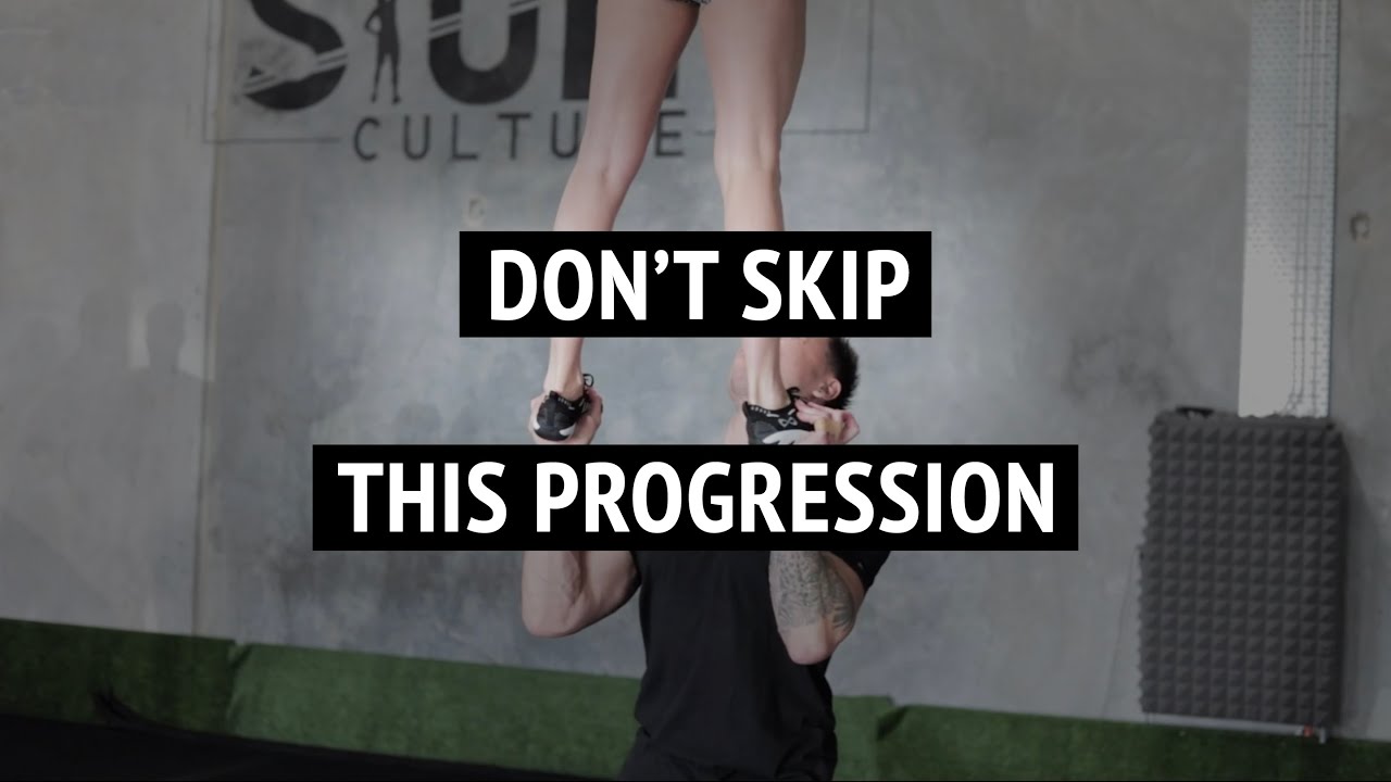 Reverse Hands Half Around | Partner Stunt Tutorial - YouTube