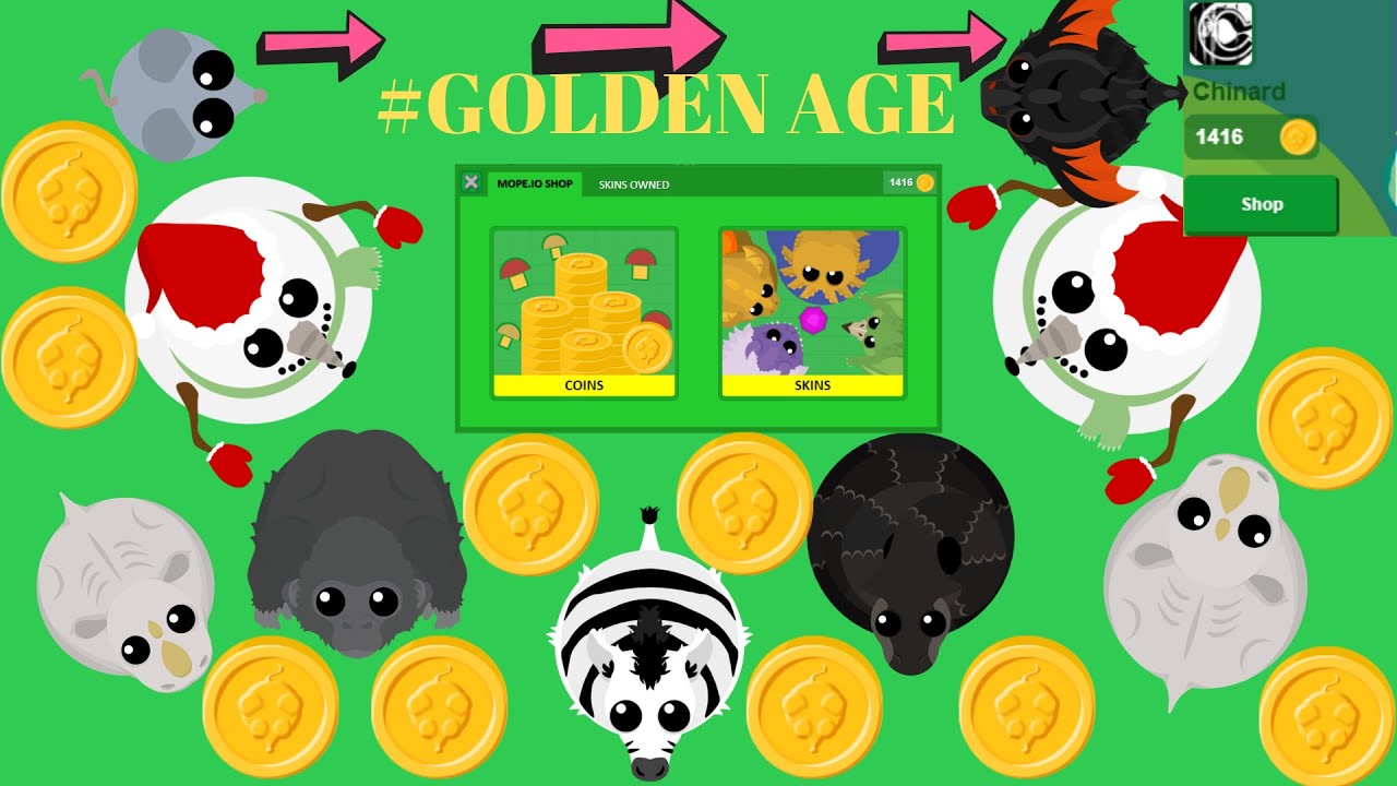 UPDATE EVER IN MOPE.IO - FROM MOUSE TO BLACK DRAGON GAMEPLAY ! (Golden ...