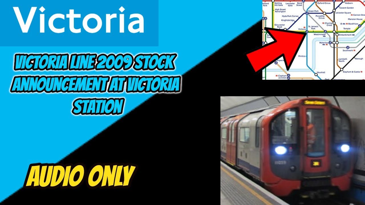 Victoria Line 2009TS announcement at Victoria (AUDIO ONLY) - YouTube