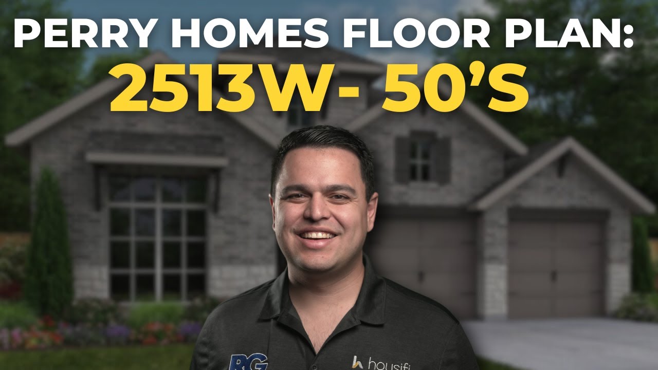 Perry Homes 2513W - 50' Lot | Floor Plan Tour - YouTube
