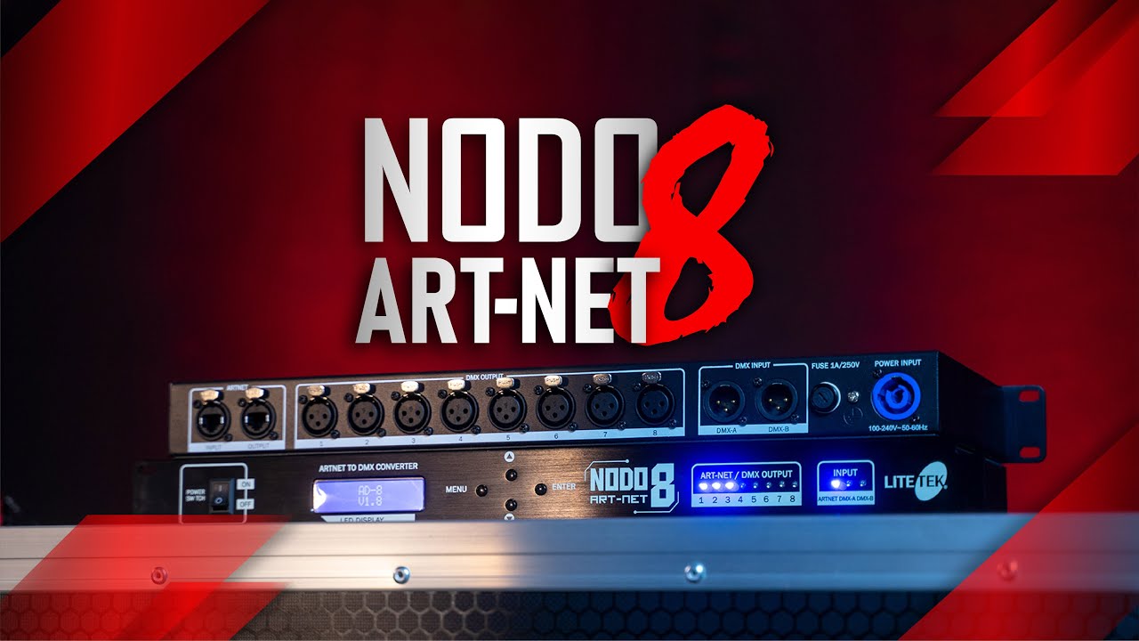 Nodo Art-Net 8 Lite Tek para sun lite con Edgar Chipres Silva (super ...