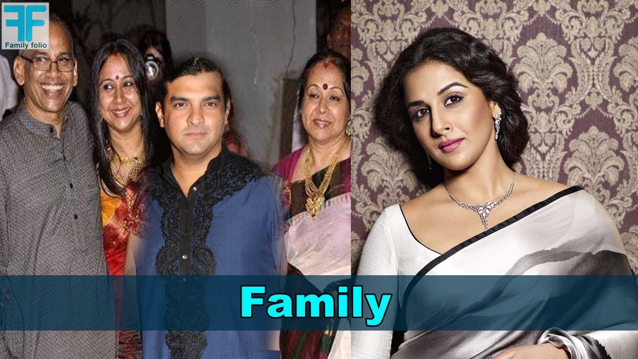 Vidhya Balan family photos with mother father and spouse - YouTube