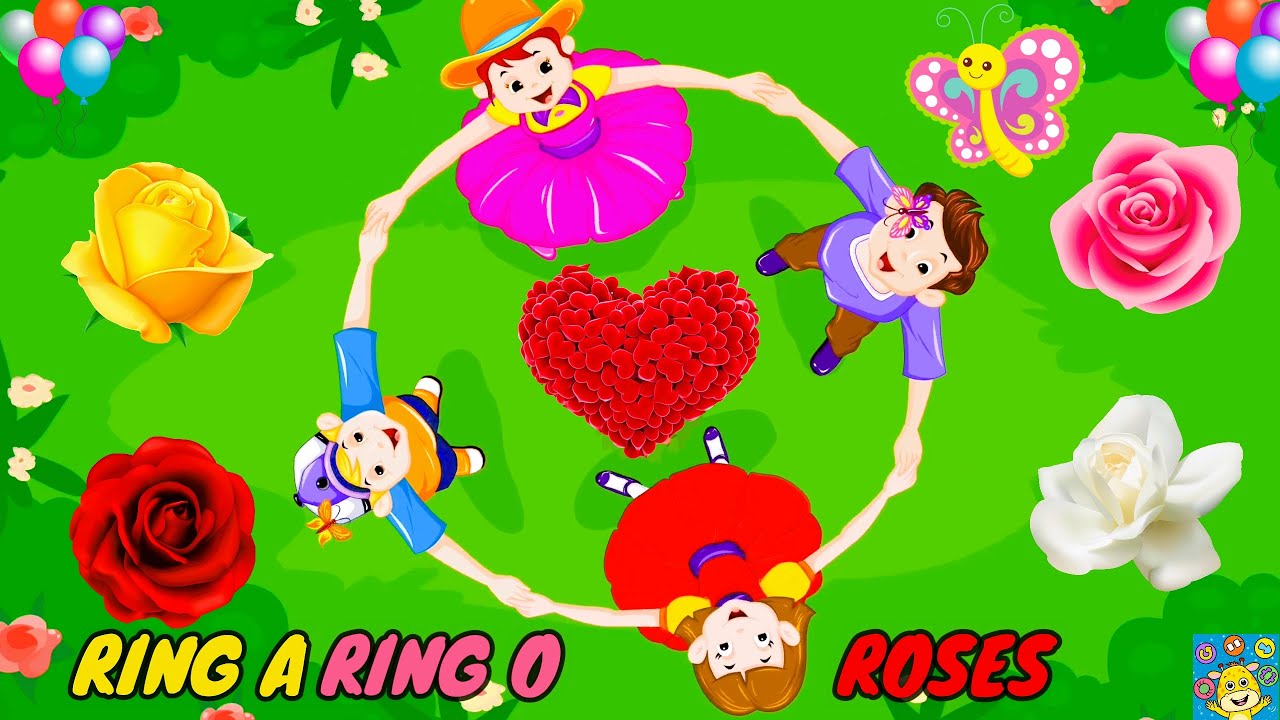 Ring a Ring o Roses Nursery Rhymes #poem #abcdrhymesforkids - YouTube