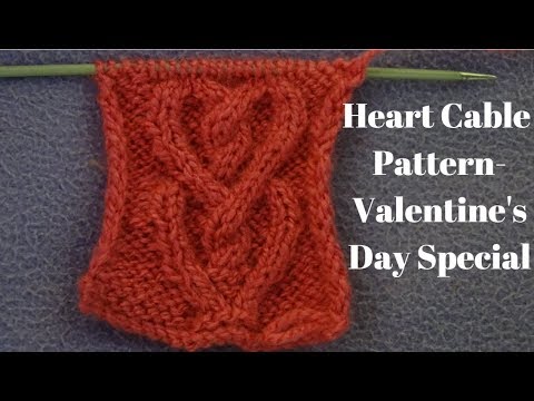 Cable Heart Knitting Pattern || Heart Sweater Knitting Pattern || Valentine's Day Special. - YouTube