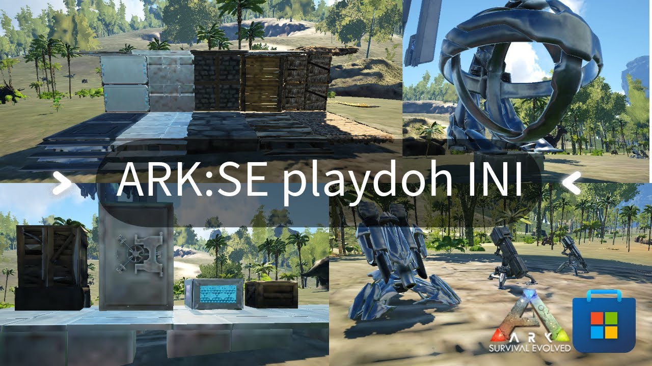 ARK:SE playdoh INI | Win10 ARK / Microsoft Store ARK - YouTube