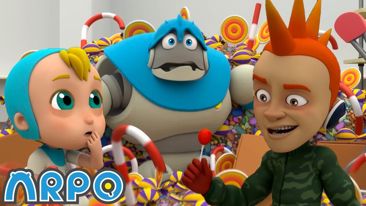 ARPO The Robot | Taking CANDY From a Baby!!! | Funny Cartoons for Kids ...