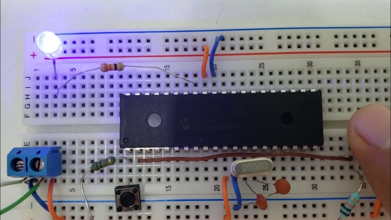 PIC 16F877A - Prender y apagar un LED mediante un botón, LED multicolor ...