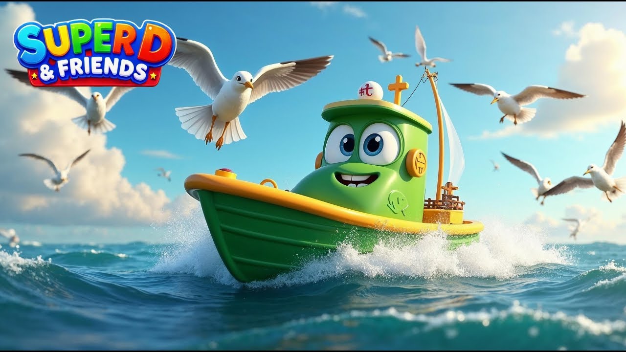 Skipper The Brave Boat I Nursery Rhymes I Kids Songs I Kids Stories I ...