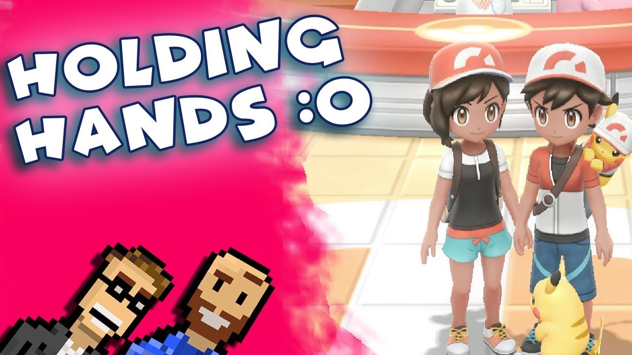 HOLDING HANDS! | Let's Go PIKACHU 2-Player! POKEMON Let's Go Pikachu ...