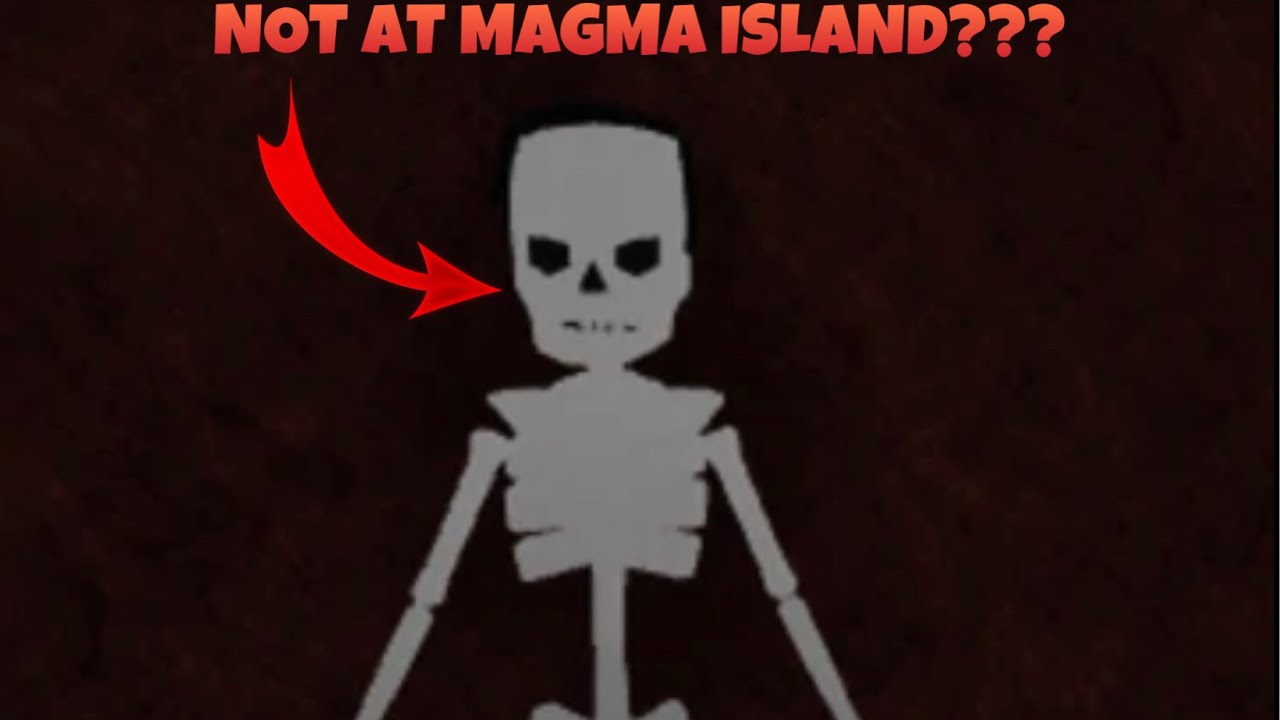 Living skeleton not at magma island???-(Blox fruits) - YouTube