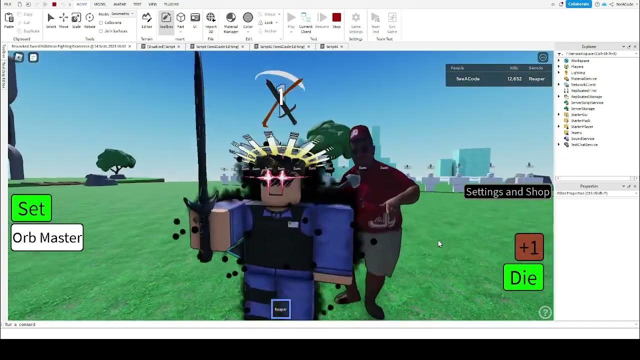 Reaper, 100 and Frogotten Sword Showcase (Remaked Sword Killstreak Fighting Exeprence) - YouTube