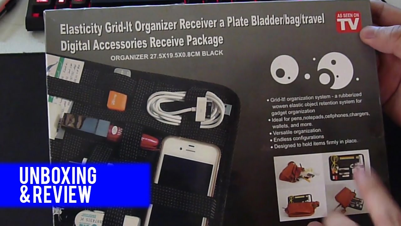 Elasticity Grid It Travel Organizer Unboxing and Review - YouTube