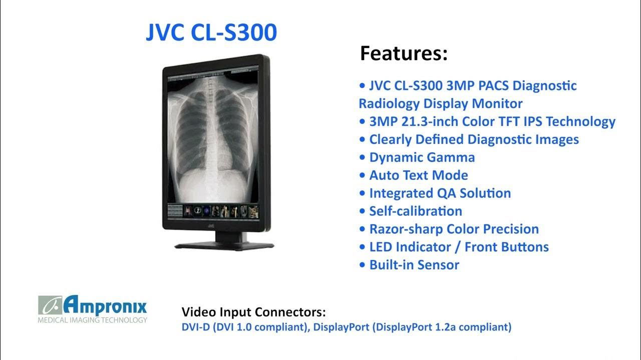 JVC CL-S300 Color 3MP 21.3 inch PACS Radiology Display Monitor Sales | Service | Repair ...