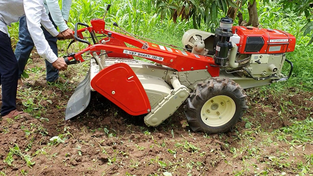 VST SHAKTI 130 DI POWER TILLER IN FIELD DEMO #VST #SHAKTI #130DI # ...