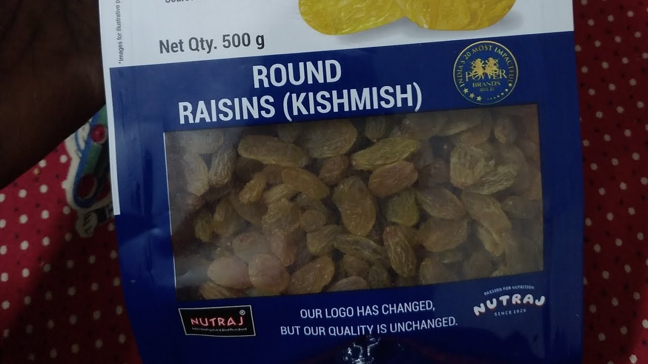 Nutraj Round Kishmish Raisins 500g Review - YouTube