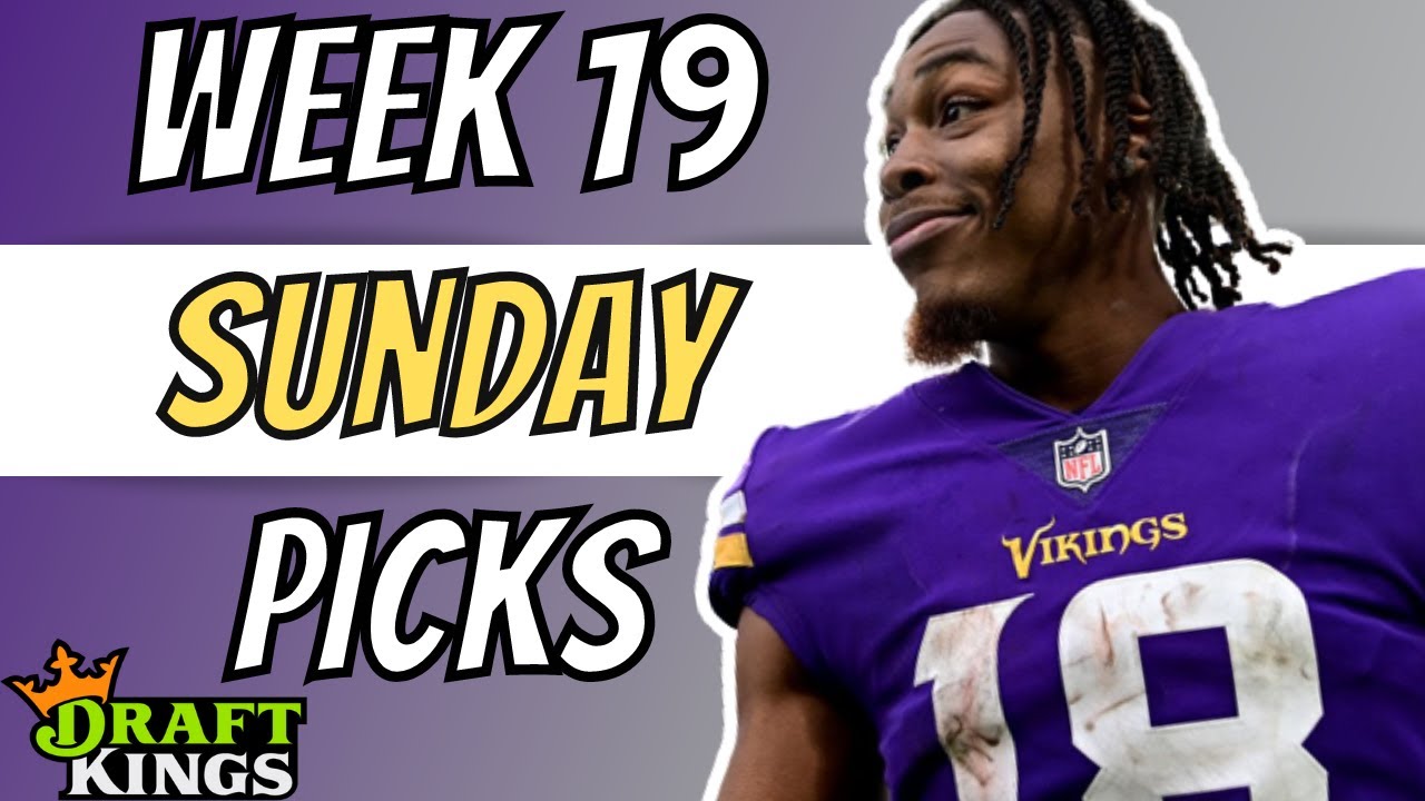 DraftKings NFL DFS Picks | Week 19 | Sunday - YouTube