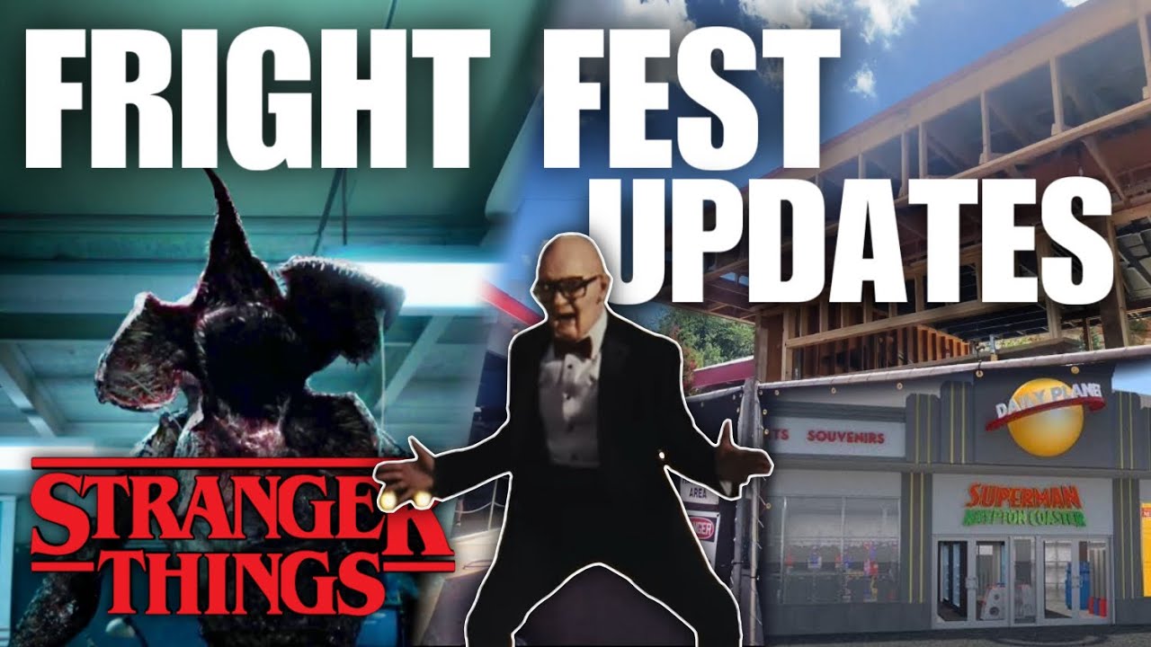 Stranger Things Coming To Six Flags!? | Fright Fest 2024 & Construction ...