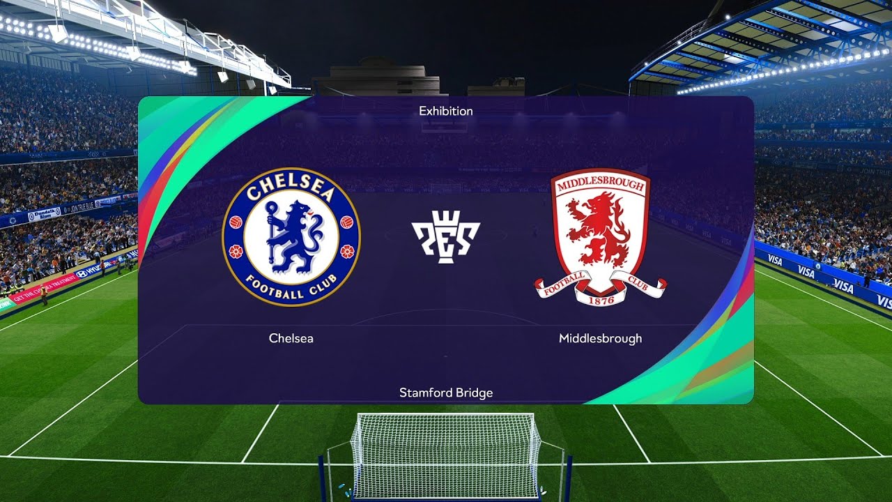 Chelsea vs Middlesbrough | Stamford Bridge | 2023-24 EFL Cup | PES 2021 ...