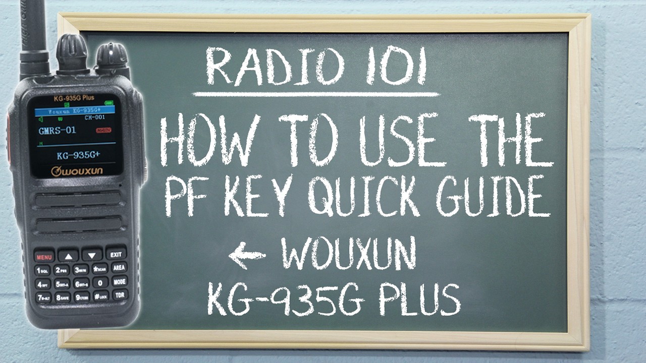 How to use the PF Key Quick Guide on the KG-935G Plus | Radio 101 - YouTube