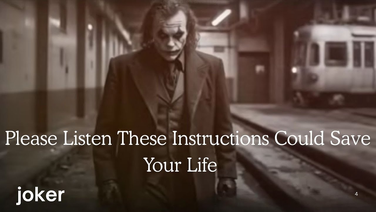 📩 Unexpected Message—These Instructions Could Save Your Life || Joker ...